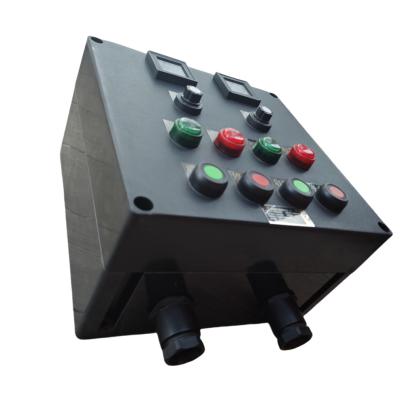 Cina Stazione di controllo a prova di esplosione 220V ATEX omologata GRP Anti-corruzione IP66 WF2 Montaggio verticale sospeso per l'ambiente pericoloso Zona1 Zona2 in vendita