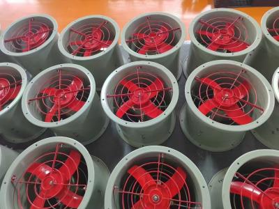 中国 ATEX CNEX 認証 IP54 防爆排気扇 区1 2 21 22 面積 2000〜10800m3/h 販売のため