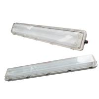 China Explosion Proof Fluorescent Light Fixture 2x36W IP66 GRP Ceiling Mounted 50000Hrs for sale