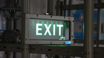 China Industrial-Grade IP66 180mins Emergency Time LED Exit Sign for Hazardous Environments with Emergency Lighting Function for sale
