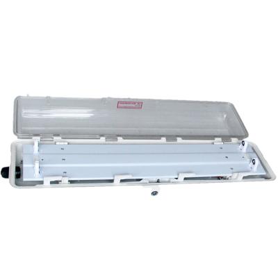 China Zone 1 2 21 22 Explosion Proof Fluorescent Light with Stable 50000 Hours Working Life Time and 120-140 Degree Beam Angle for sale