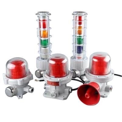 China Yellow Explosion Proof Alarm Lights with Internal Lampshade Red Yellow Blue and Other Color Ex Mark II 2 G Ex Db Eb IIC T6 Gb II 2 D Ex Tb IlIC T80°C Db IP66 for sale