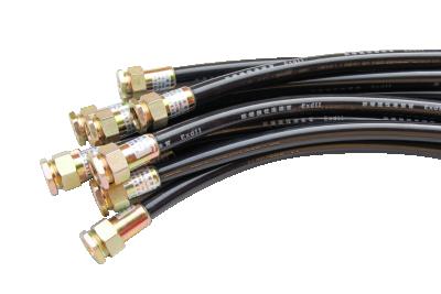 China IP65 Certificated Anti-Corrosion Braided Rubber Electrical Pipe Fitting Explosion Proof Flexible Conduit for Hazardous Location for sale