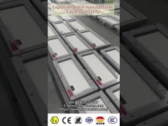 explosion proof exit sign light ATEX EAC approved for hazardous environment 180mins emergency