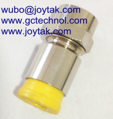 China Tipo cable coaxial/F.C.037 del conector F de la compresión del CMP 75ohm 50ohm RG6 RG59 en venta