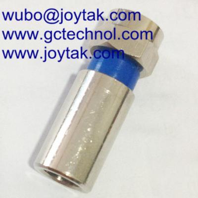 China Tipo del conector F de la compresión con el cable coaxial/F.C.035 del anillo o RG6 RG59 en venta