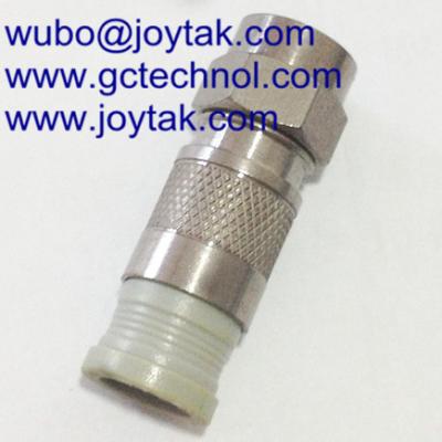 China Tipo varón del conector F de la compresión para el cable coaxial CATV/F.C.030 de RG6 RG59 en venta