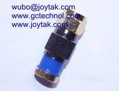China Tipo cable coaxial niquelado/F.C.015 del conector F de la compresión de RG6 RG59 en venta