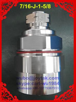 DIN 7/16 male connector clamp type for 1-5/8 leaking cable export to US market all brass