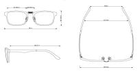 China Elegant 52mm Antiglare Eye Glasses For Computer Screen High Durability for sale