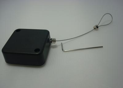 China Hot Selling 32*32MM  ABS Security Pull Box Steel Cabled Retractor Anti-theft Retractable Phone Display Holder/Pull Box for sale