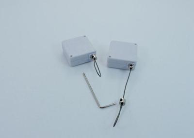 China Anti-theft Pull Box For Mobile Phone Display  32*32mm ABS Security Pull Box Steel Cabled Retractor for sale