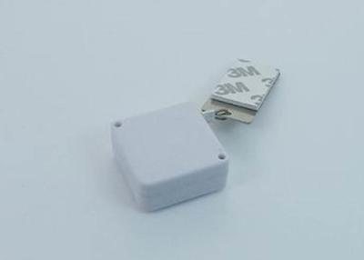 China Plastic Retracting Security Cable Coiled/Security Pull Box Recoiler 32*32mm ABS Square Retractor With Steel Wire for sale