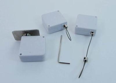 China Retractable Anti-theft Pull Box For Cell Phone Display 32*32mm ABS Square Retractor With Steel Wire for sale