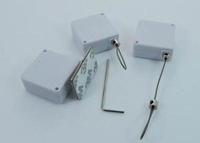 China Wholesale Price Anti-Theft Pull Box For Jewellery Display 32*32mm ABS Square Retractor With Steel Wire for sale