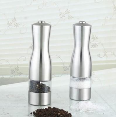 Cina Home Kitchen tools Handle Mini Stainless Steel Pepper Mills, salt grinder in vendita