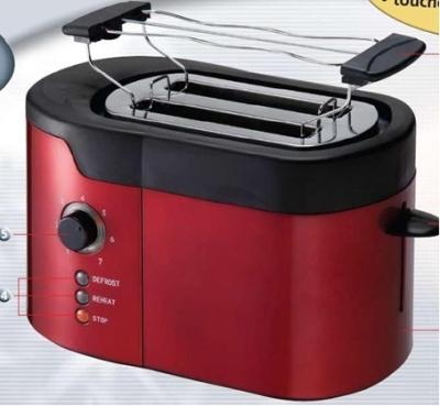 Китай 800W 50 or 60 hz Red electric two Slice  bread pop up Toaster Ovens продается