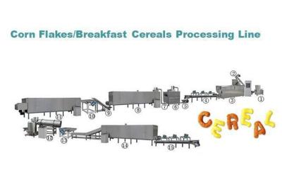 China Automatic Corn Flakes/Breakfast Cereals Processing Line for sale