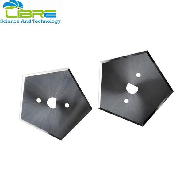 Pentagon cutting edge Tungsten Carbide Blades For Cement Bag Woven Fabric Packaging Industry