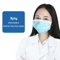 China Light Blue Earloop Face Mask Personal Protection With Durable Ear Loops for sale