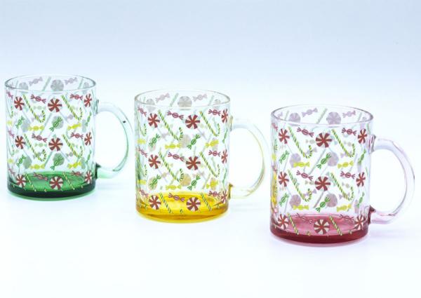 Quality Decal Firing Color Spraying Christmas Mugs Bulk 330ml For Holiday Cup And Gift Giving for sale