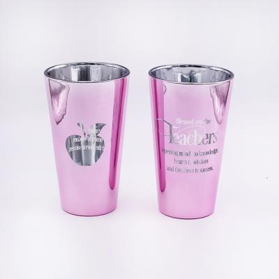 Quality Aluminizing Laser Engraving Happy Teacher's Day Cup Factory High End Texture for sale