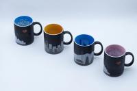 China Customized Ceramic Mug With Outside And Inside Decal Fired for sale