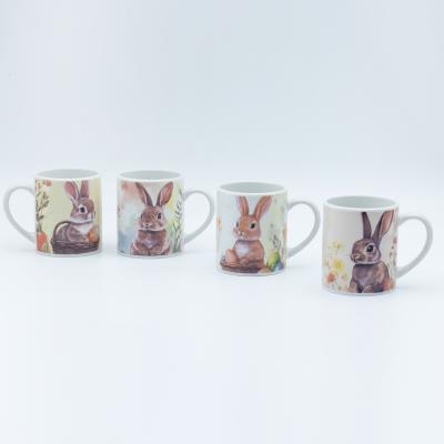 China 330ml Easter Mug Ceramic Household Decal Fired for Memorable Easter Dinnerware for sale