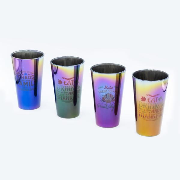 Quality Customizable Thanksgiving Mug Set Bulk Gradient Electroplating Decal Fired for sale