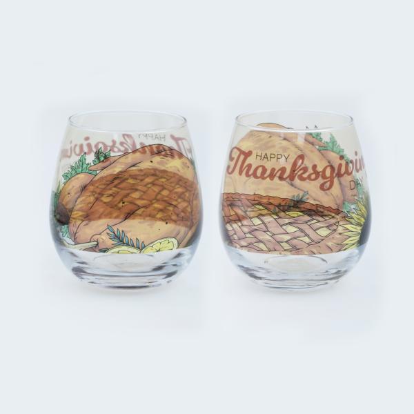 Quality Glass Decal Fired Thanksgiving Mugs Bulk Customizable Design for sale