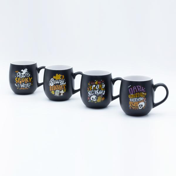 Quality Customizable Halloween Ceramic Mug Factory With FDA Certification For Gift Stores for sale