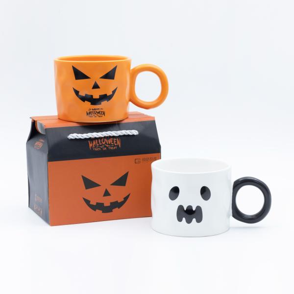 Quality Ceramic Halloween Mug Bulk With Custom Decal And FDA Certified For Gift Stores for sale