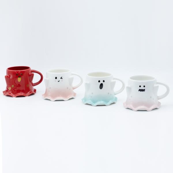 Quality Customizable Designs Bulk Halloween Mugs Food Safety Certification For Gift Stores for sale