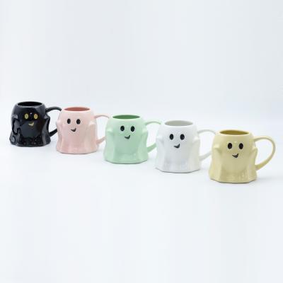 China Ceramic Halloween Mug Customizable with FDA Certified Halloween Coffee Mug for Gift Stores for sale