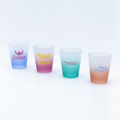 China Decal fired customizable shot cup with commemorative significance for souvenir shops for sale