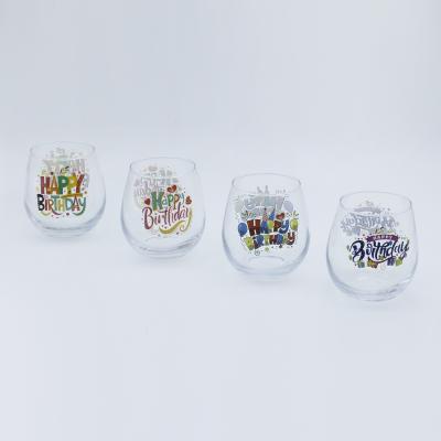 China Decal Fired Glass Souvenir Coffee Mug with Unique Design for Gift Stores for sale