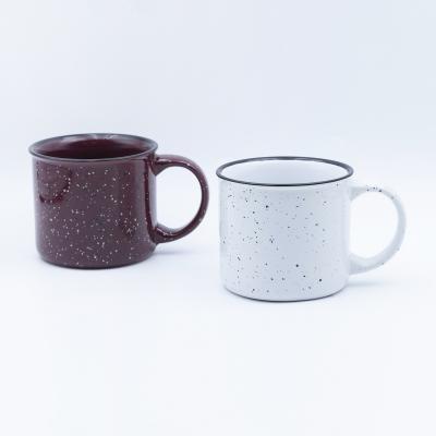 China Ceramic Souvenir Coffee Mug with Dot Glaze and Customization Options for Unique Gifts for sale