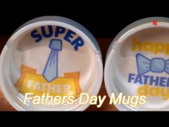 fathers day ashtray with decal fired dia 10*8.9cm 3.3cmh commemorative for souvenir wholesale shop