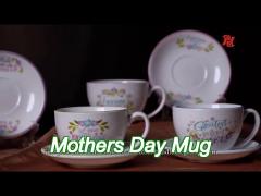 470ml mothers day mug with decal fired and color rim cimmemorative for gift shoppers