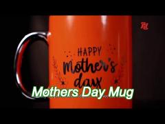 300ml mother's day mug with gold and silver electroplating for ceramic material