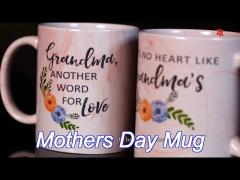 11oz mother's day coffee mug with marble glaze commemorative dia 8*8cm 9.5cm