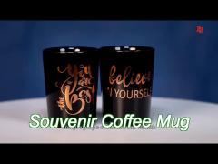 dia 6.2*5.1cm 8.1cmh 120ml souvenir coffee mug with laser decal unique design for home goods store