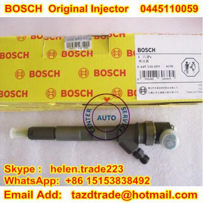 China BOSCH Original and New CR Injector 0445110059 / 0 445 110 059 original and genuine for sale
