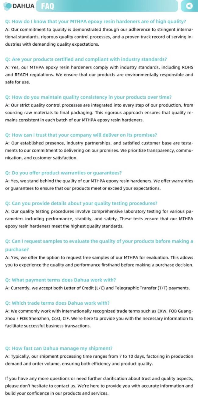 Safety handling of MTHPA