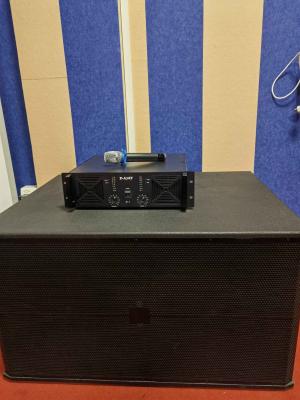 중국 검은색 2 채널 전력 증폭기 클래스AB 두 개의 냉각 팬 ISO 승인 판매용