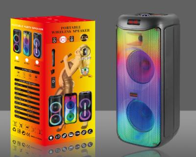 China 8" Woofer Portable Party Speaker with LED Lighting and Bluetooth Connectivity for Portable Party Sound from Temeisheng for sale