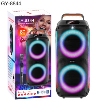 中国 50W 携帯パーティスピーカー ブルートゥースとLED照明 販売のため