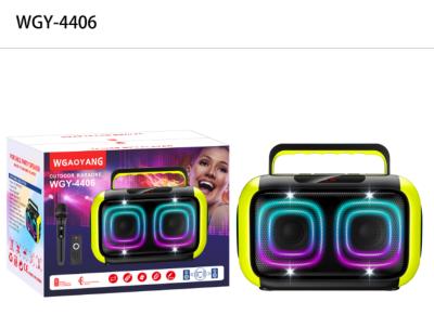 Cina Doppio altoparlante portatile da 50W da 4 pollici Bluetooth e illuminazione a LED con batteria di lunga durata e connettività Bluetooth in vendita