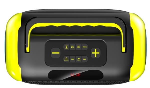 Quality Double 4-inch 50W Portable Party Speaker Bluetooth and LED Lighting with Long for sale