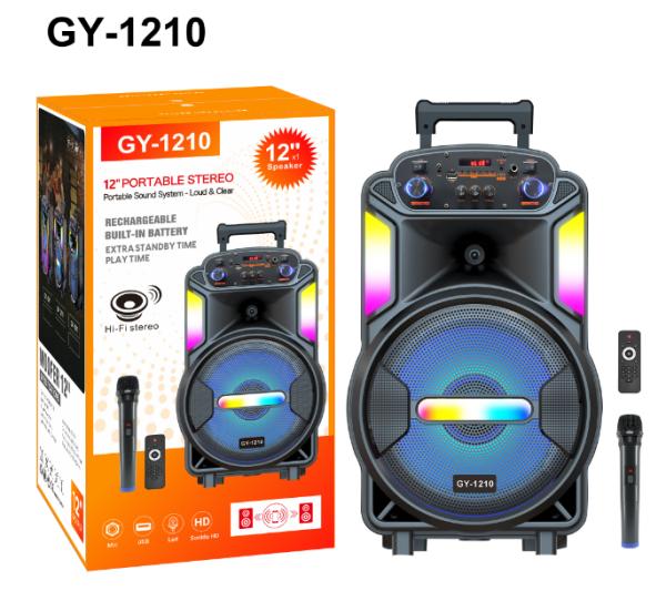Quality 12-inch Bass Speakers Portable Party Speaker with Lights the Perfect Addition to Your Outdoor Celebrations for sale
